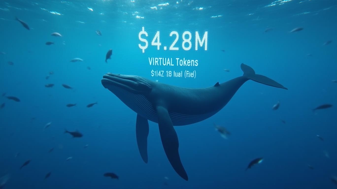 Whale Invests $4.28M in VIRTUAL Tokens at $1.72 Each