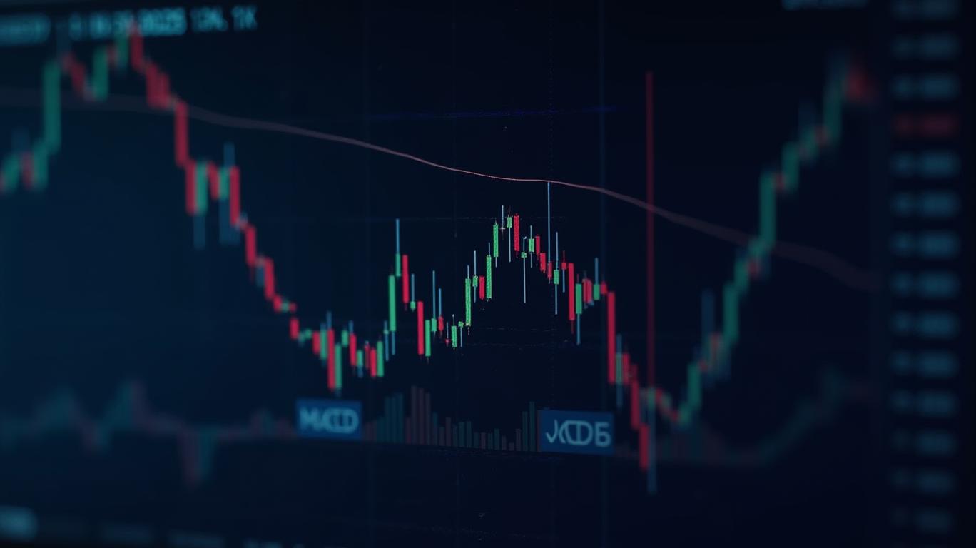 Lakeland Industries: MACD Death Cross and Bearish Marubozu on 15min chart