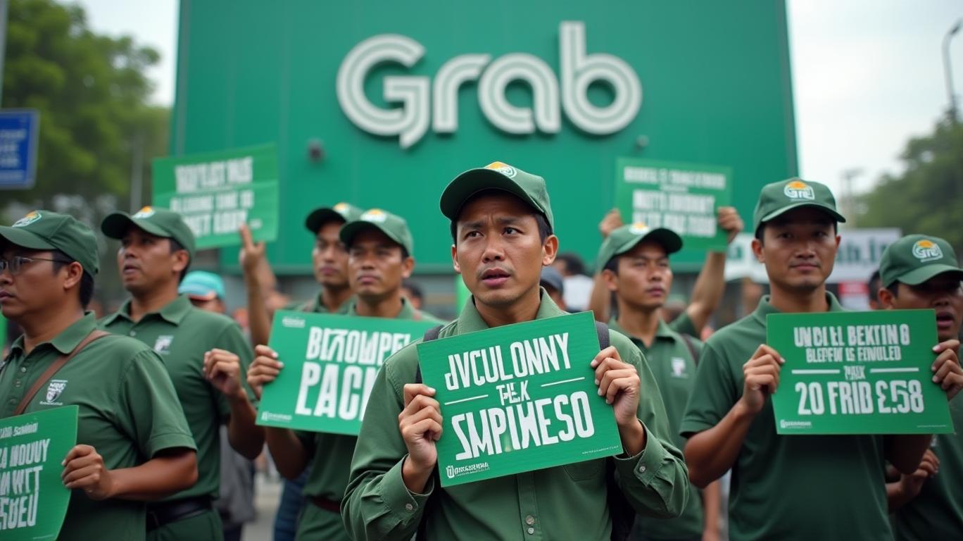 Grab Services Disrupted in Indonesia Amid Driver Protests