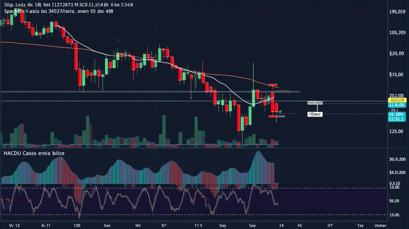 Skechers U.S.A.'s 15-min chart shows MACD Death Cross, KDJ Death Cross.