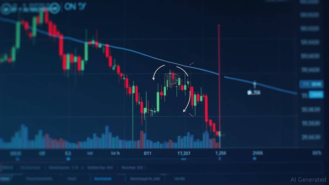 Onity Group's 15min chart shows MACD Death Cross, Bearish Marubozu.