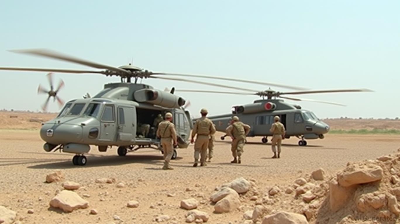 Israeli evacuation helicopters land east of Khan Younis in the southern ...