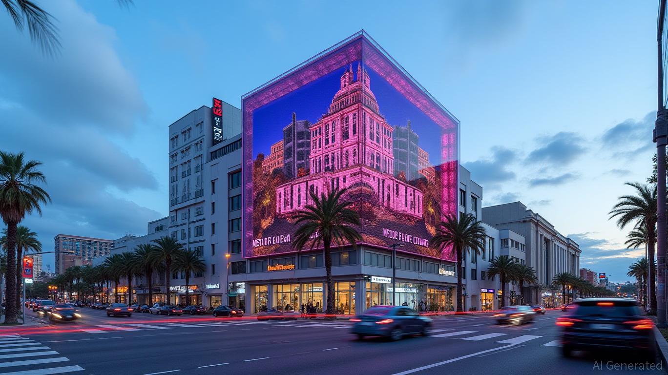 Daktronics shares rise 1.10% intraday after unveiling a 3D anamorphic display in West Hollywood.