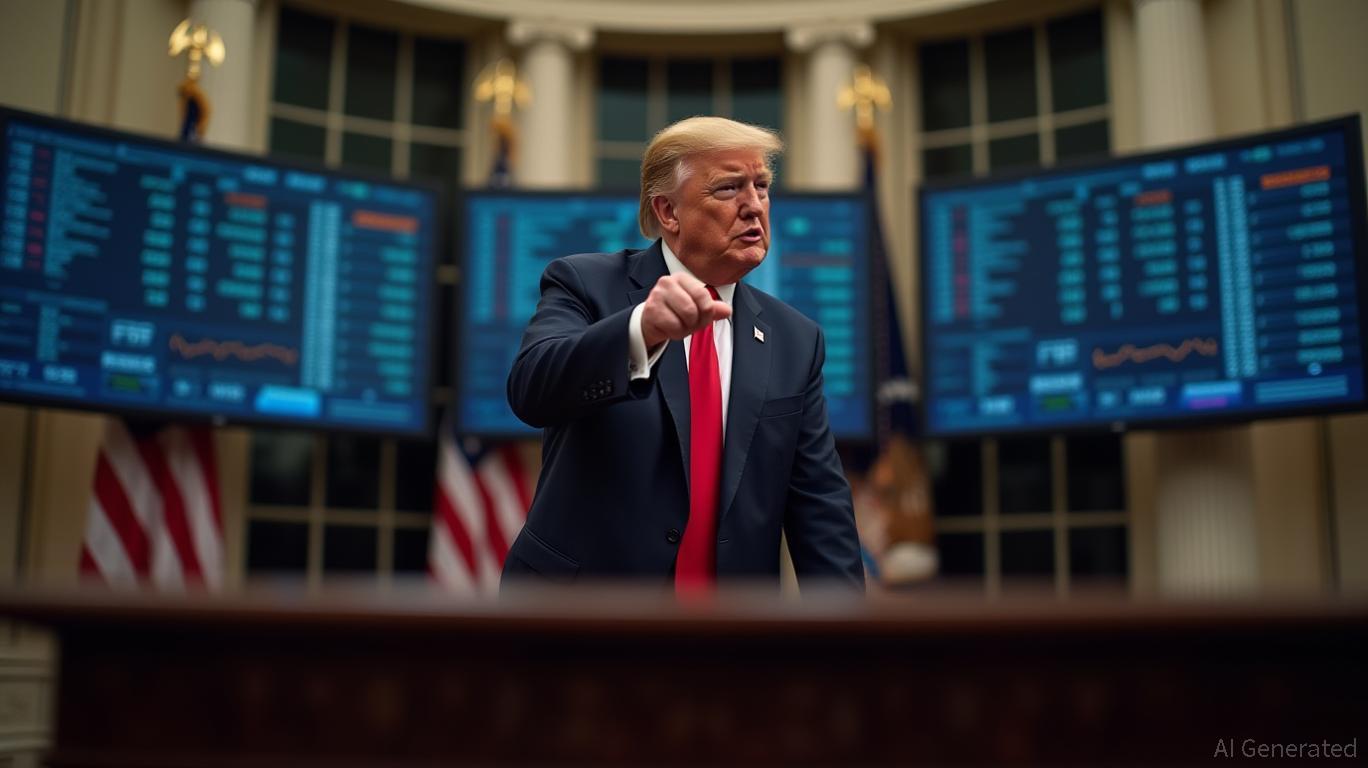 President Trump says tariffs have a positive impact on the stock market.