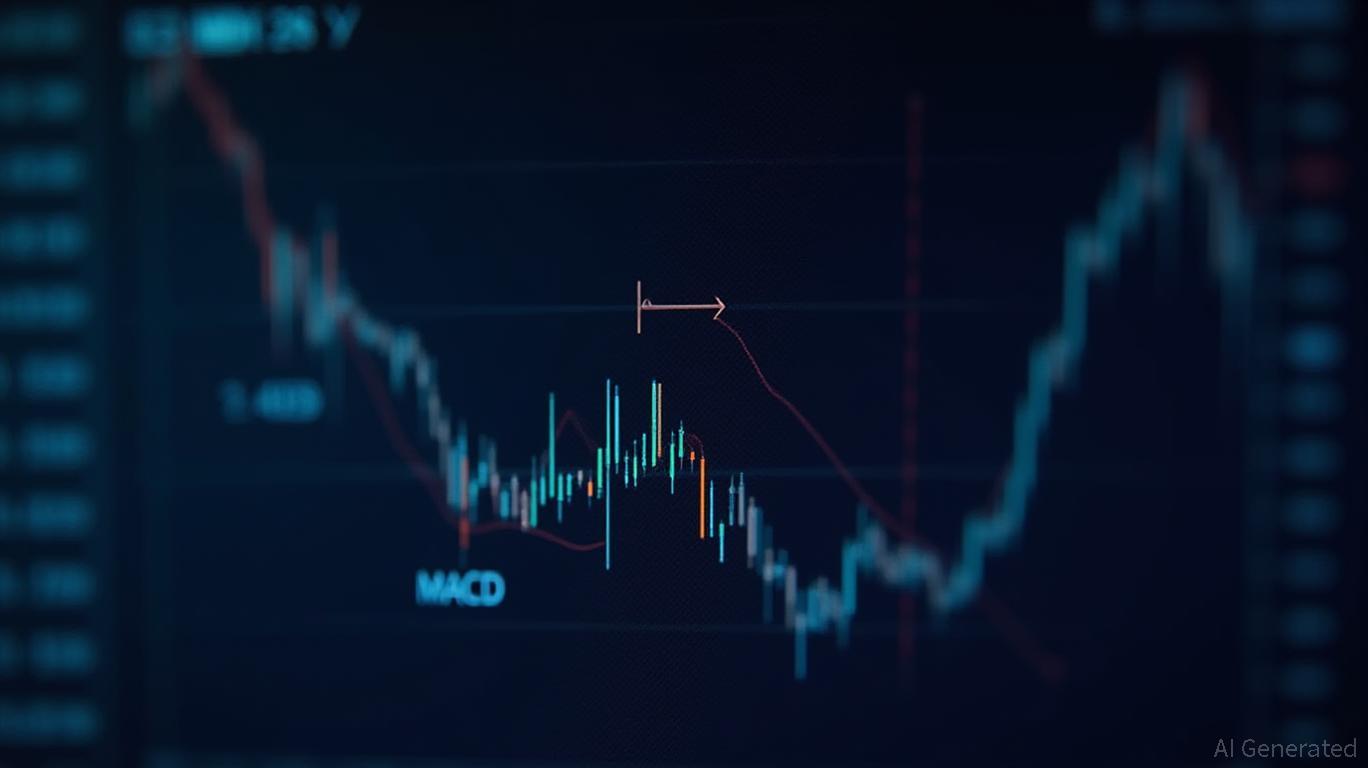 Crown Castle's 15-minute chart shows MACD Death Cross and KDJ Death Cross.