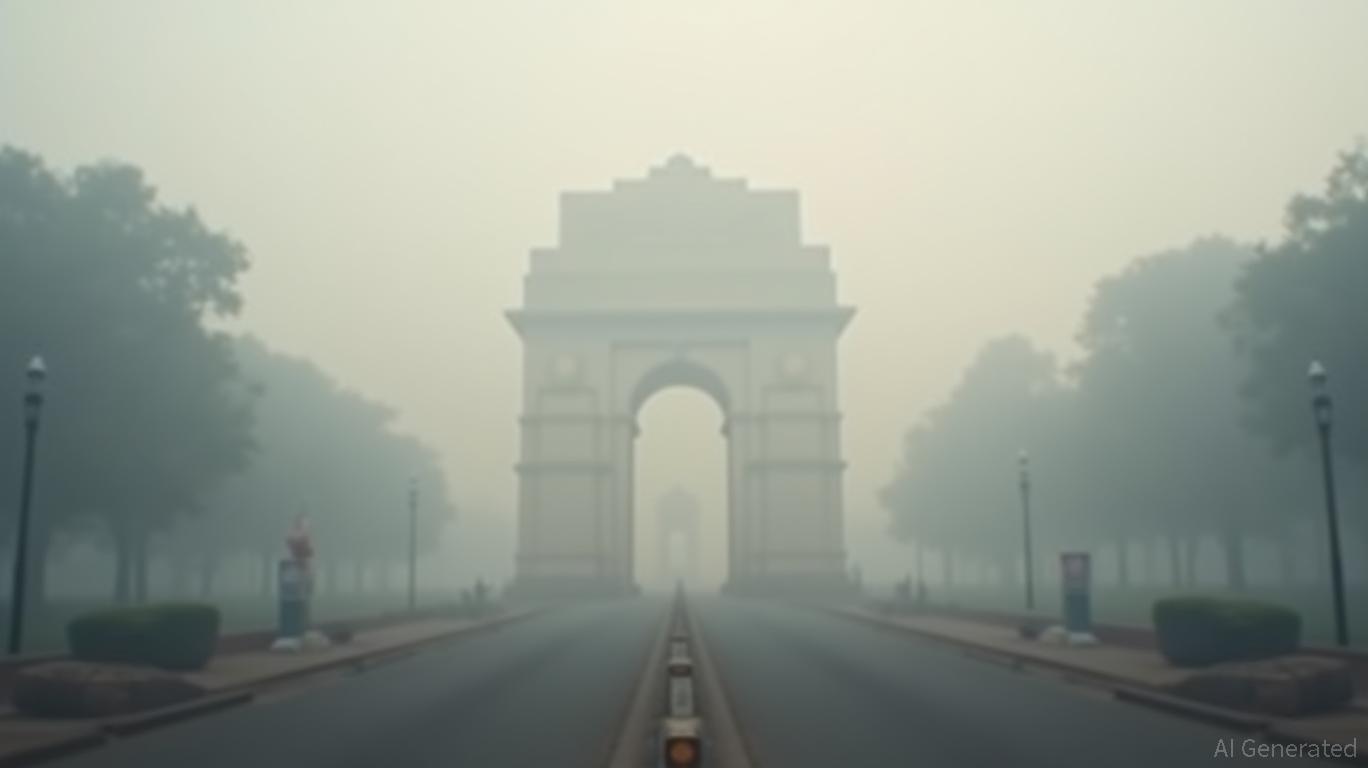 Delhi Enveloped in Thick Smog as AQI Reaches 385, India Gate Invisible