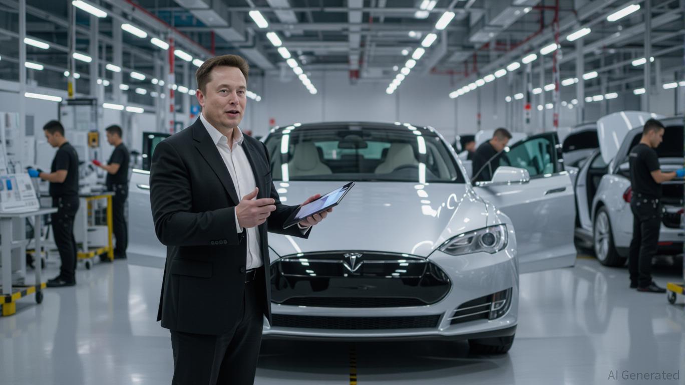 Tesla (TSLA.O) Surges 4% Amid Mixed Technicals and Sector Activity