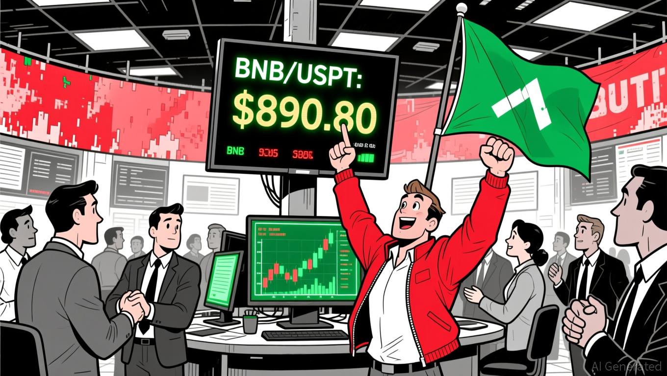BNBUSDT Consolidates Near $890.80 After Bullish Engulfing Pattern