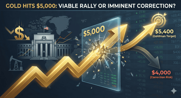 Gold Hits $5,000: Is Goldman’s $5,400 Target Viable or Is a Correction ...